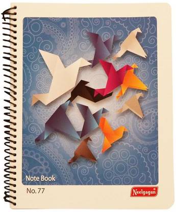NEELGAGAN NOTEBOOK SPIRAL NO 77 THIN A4 Notebook Ruled 80 Pages Price ...