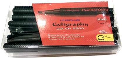 Flipkart.com | Lineplus Calligraphy Pen Black 2 mm - Calligraphy Pen Black