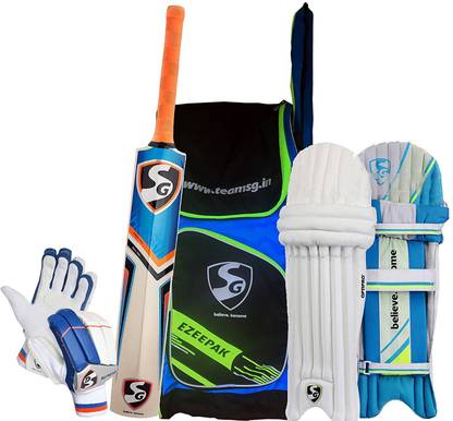 SG Batting Cricket Kit Combo (Ezeepak Kitbag + RSD Spark Kashmir Willow ...