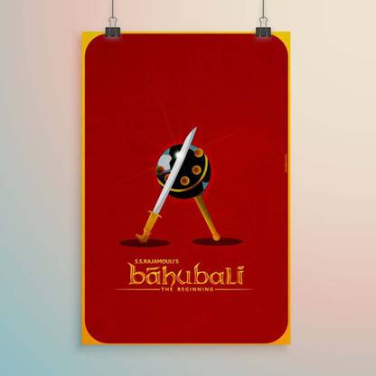 Bahubali Poster Decorative Wall Poster for home | office(12x18) Paper ...