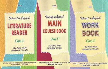 Interact With English Class 10 (Set Of 3 Books For CBSE Ebglish Class ...
