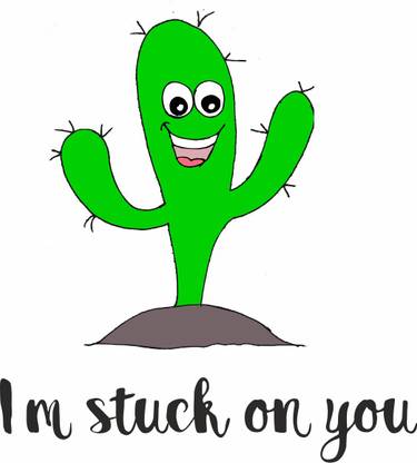 I am Stuck on you A4 size poster Paper Print - Art & Paintings posters ...