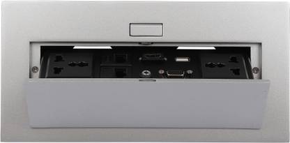 ANDTRONICS Hydraulic Pop Up Box / Cable Cubby with HDMI, Audio, LAN ...