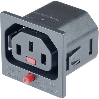 Female Plug Rewirable Power Connector 3Pin IEC-C14 Socket Computer ...