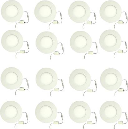 GALAXY 3 watt Led panel light Round,Cool white with 1 year warranty Set ...