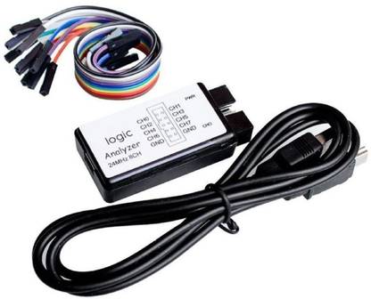 TECHNOLOGYBAZAR Usb Logic Analyzer 24m 8 Ch Channels Saleae Compatiable ...