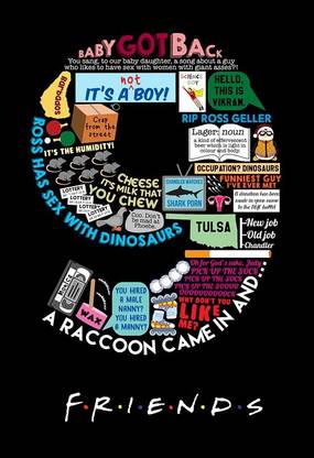 FRIENDS S9 INFOGRAPHIC Fine Art Print - TV Series posters in India ...
