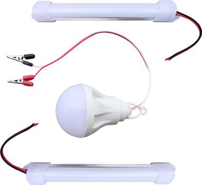 NASA Tech 12V 5Watts DC/Solar LED bulb + 2 Mini TubeLight for DC/Solar ...