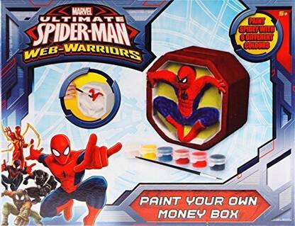 Spiderman Marvel man Paint Your Own Money Box - Craft Kit Toy - Marvel ...