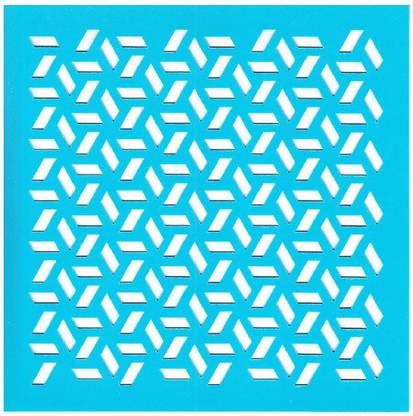 OASIS Stencilosis Art & Craft Plastic Stencils (Blue) 6 INCH - 10 ...