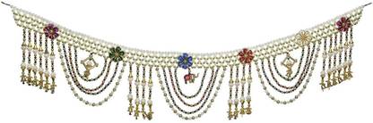 SaiHarshini Pearls/Crystal Traditional Toran for Door and Windows, Wall ...
