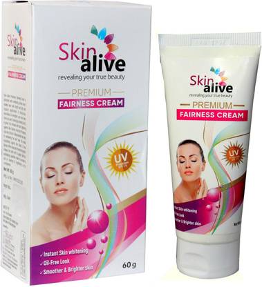 Skin Alive Fairness Premium Cream with UV protection Give Oil-Free Look ...