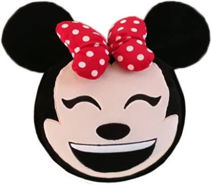DISNEY Laughing Minnie Emoji Face Plush - 35 cm - Laughing Minnie Emoji ...