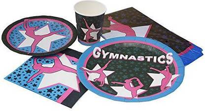 Blue Orchards Gymnastics Deluxe Party Packs (70 Pieces 16 Guests ...