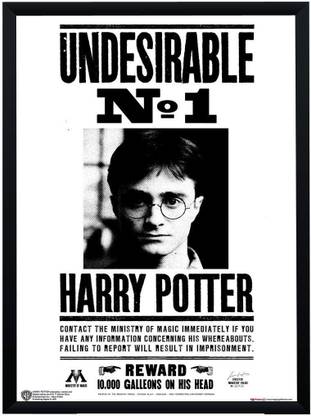 WB Official Licensed Harry Potter 'Undesirable No.1' Poster A3+ 13 x 19 ...