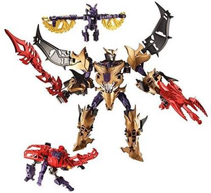 TRANSFORMERS Beast Hunters Construct-Bots Triple Team Class UNICRON ...