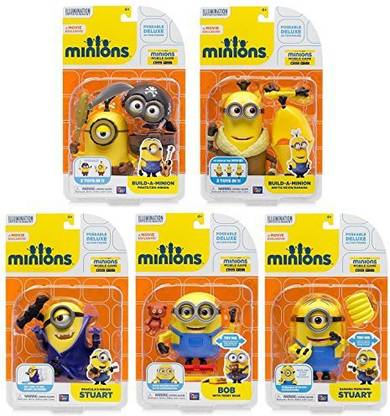 MINIONS Deluxe Action Figure (Collector Set of 5) Pirate & Cro Teddy ...