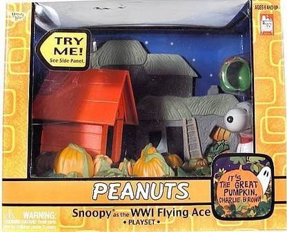 Memory Lane Peanuts Snoopy WWI Flying Ace Pilot Great Pumpkin Playset - Peanuts Snoopy WWI ...