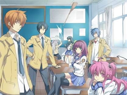 Athah Anime Angel Beats! Kanade Tachibana Yuzuru Otonashi Hinata Hideki ...