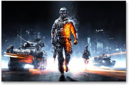 Wall Poster - Battlefield 4 - HD Game Poster Paper Print - Decorative ...