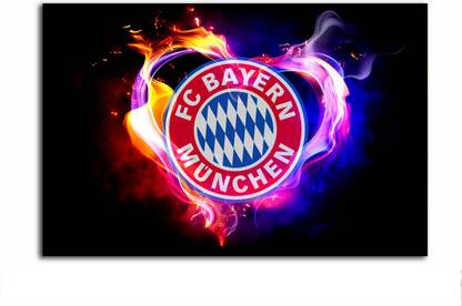 Bayern Munich Football Club Poster - Logo - fan Art - Large Size Poster ...