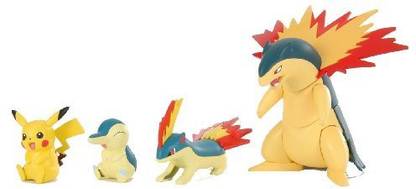Genrc Pokemon Evolutionary Stages Japanese Snap Together Model Kit ...