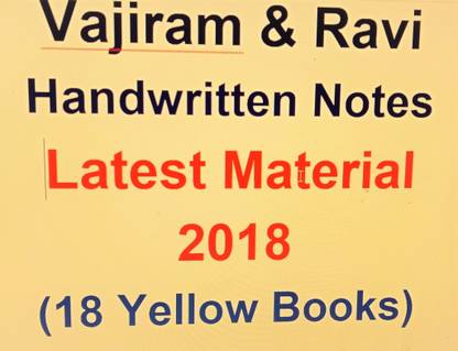 Vajiram & Ravi - Handwritten Notes 2018 (Latest) - 18 Yellow Books Full ...