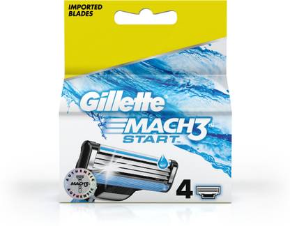 Gillette Mach3 Start 3-Bladed Cartridges with Skin Guard - Price in ...