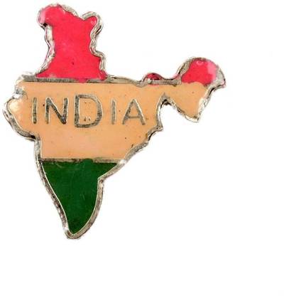 Skywalk India Souvenir Metal Fridge Magnet Map of India Multipurpose ...