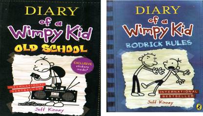 Set Of 2(Two) Books Of Diary Of Wimpy Kids By Jeff Kinney-Old School ...