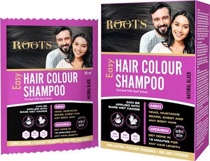 ROOTS Hair Colour Shampoo (Five travel sachets - 30 ml each) - Price in ...