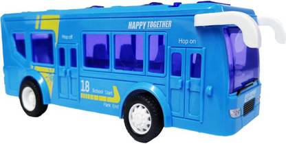 Shanaya Friction Powered Luxury Bus With Lights & Sound Diecast Toys ...