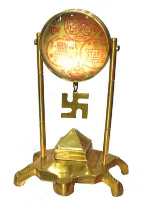Divya Shakti Meru Prastha Shree Shri Yantra with Swastik and Pyramid ...