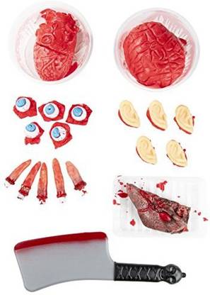 Blue Panda Fake Body Organs 19-Piece Bloody Human Body Parts ...