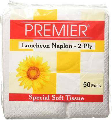 Premier Luncheon Tissue Paper Napkins 2 Ply 100 Pulls 200 Sheets ...