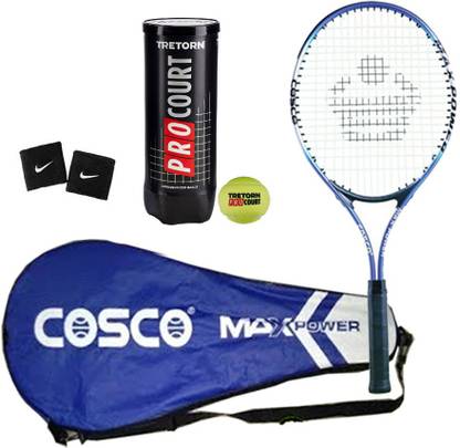 COSCO Max Power Tennis Racquet Combo Kit - 1 Tennis Racquet (Senior ...