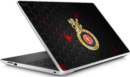 GADGETSWRAP Universal PLAY BOLD RCB LOGO Skin For 15.6 Inch Laptop ...