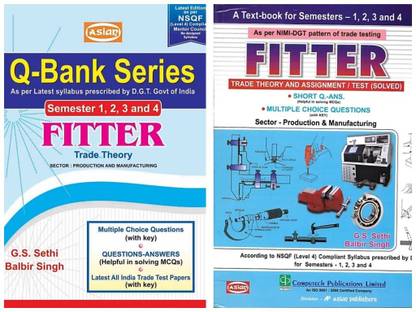 FITTER Trade Theory And Assignment / Test + Q-Bank Series Fitter Sem 1 ...