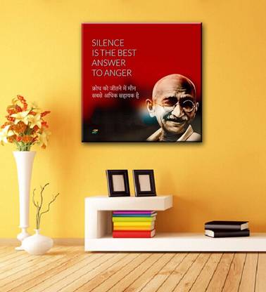 AD Mahatma Gandhi Wall Poster For Room Paper Print - Quotes ...