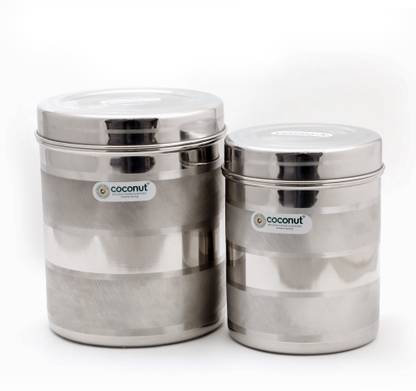 COCONUT Steel Grocery Container - 1750 ml, 2500 ml Price in India - Buy ...