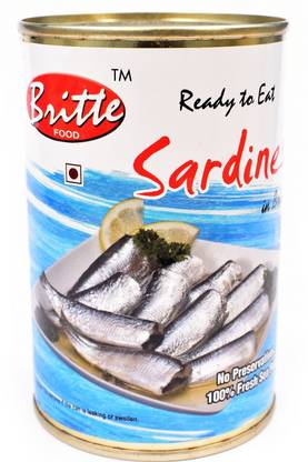 Britte Sardines in Brine 450 gms Clean 450 g Price in India - Buy ...