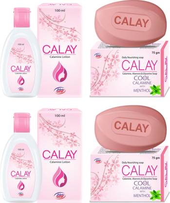 Calay Calamine lotion (2x100 ml) + Calamine , Aloevera & Glycerine Soap ...