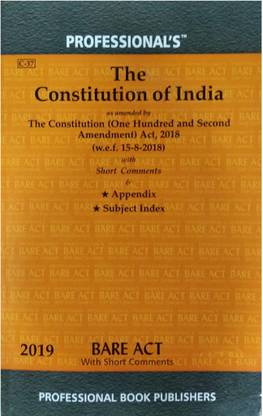The Constitution Of India Bare Act: Buy The Constitution Of India Bare Act by Editorial Board at ...