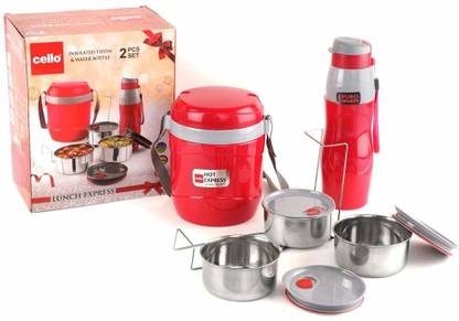 Flipkart.com | cello Lunch Express, Insulated Tiffin and Water Bottle ...