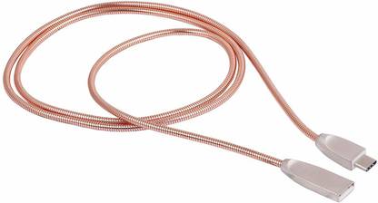 Bridge USB Type C Cable 1 m C-Type Fancy, Gold Metallic Finish, Fast ...