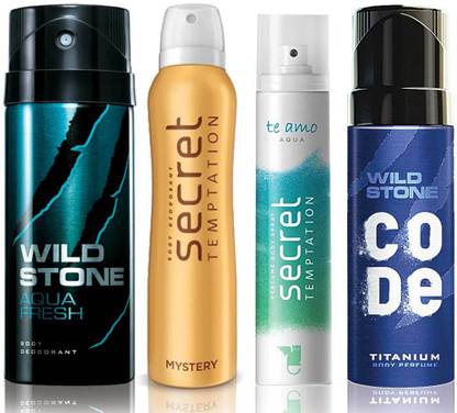Wild Stone Aqua Fresh Deodorant (150 ml), Code Titanium Body Perfume ...