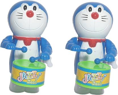 Little DORAEMON PLAYING DRUM (Wind up Toys) Combo set of 2 - DORAEMON ...