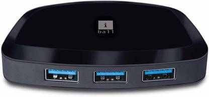 iball all Piano 62 USB 3.0 5-Port Hub (Black) USB Adapter - iball ...