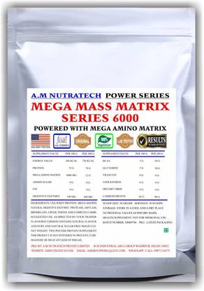 A M NUTRATECH Mega Mass 6000 EAA (Essential Amino Acids) Price in India ...