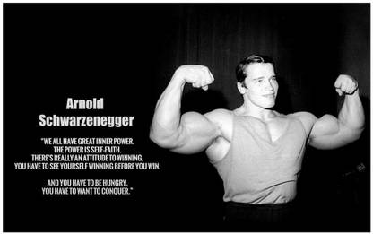 Arnold Motivational and Inspirational Quotes Poster Paper Print ...